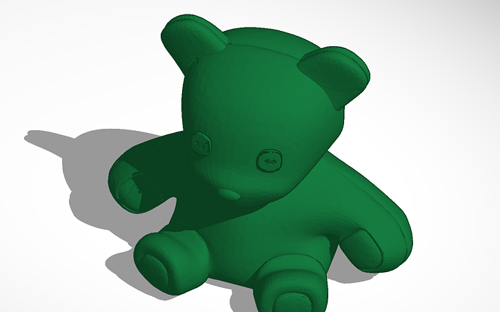 3D design aom-ciaran martin green teddy bear - Tinkercad