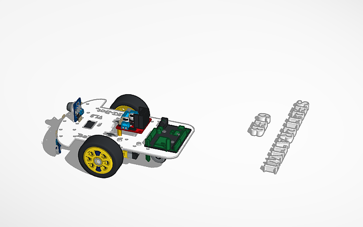3D design robot mobile septi - Tinkercad