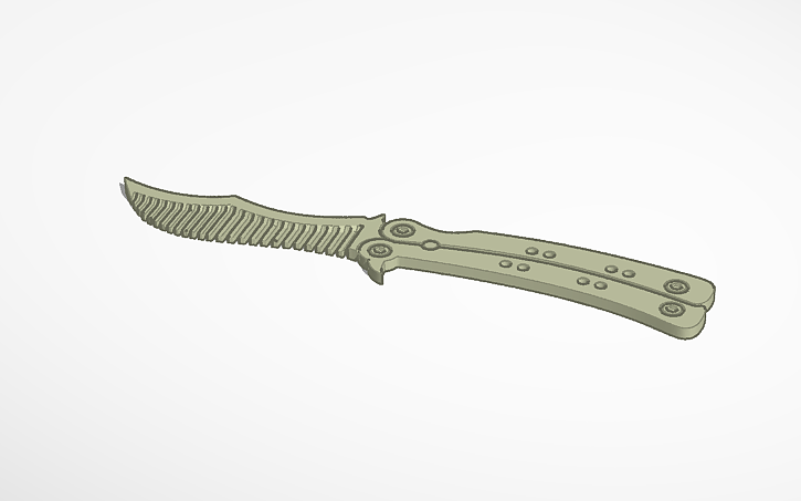 3D design butterfly comb v2 - Tinkercad