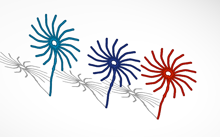 3D design Fireworks In The Sky - Tinkercad
