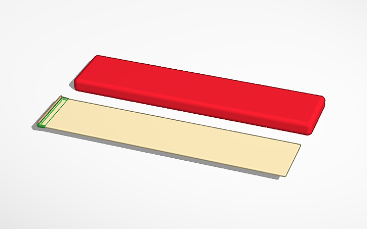 3D design Sliding Lid Box - Tinkercad