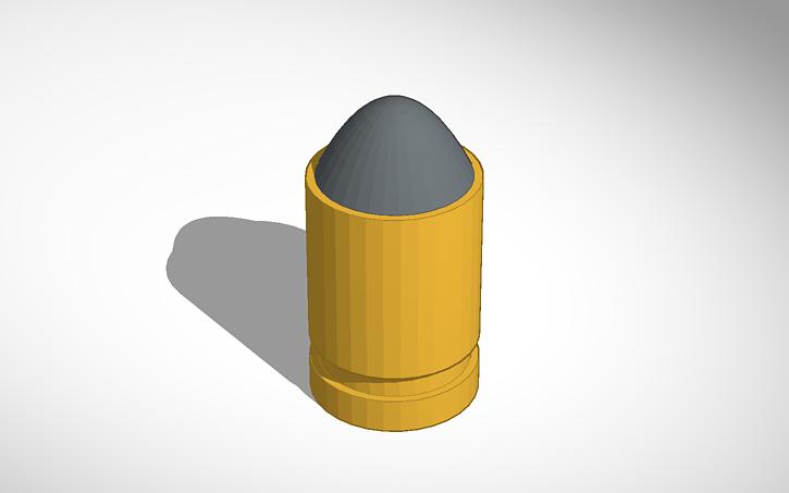 3D design bullet - Tinkercad
