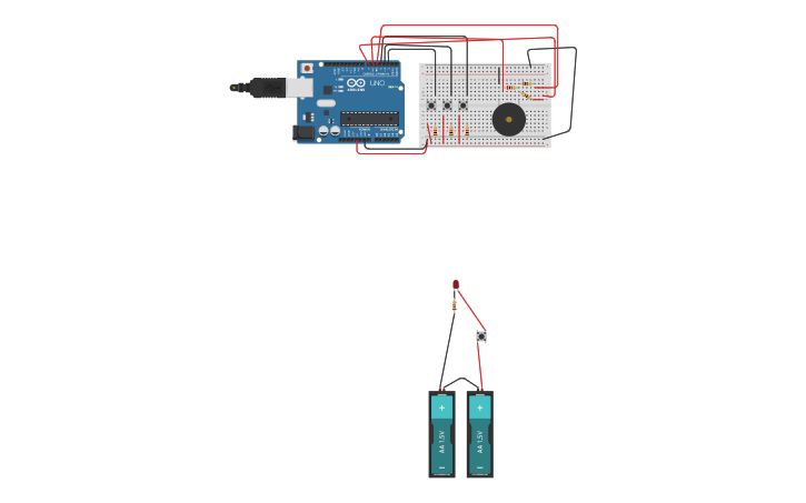 Circuit design Resistor Pull Down | Tinkercad