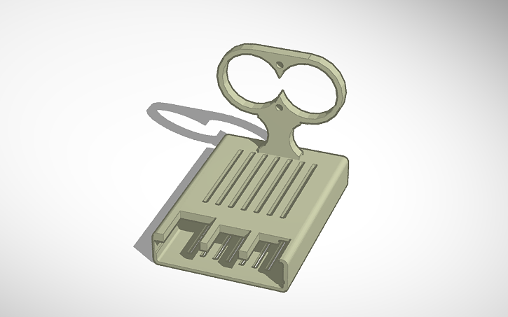 3D design Rpi + telemeter holder - Tinkercad