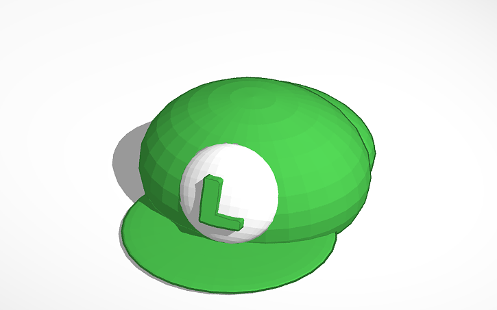 3D design Luigi's Hat - Tinkercad