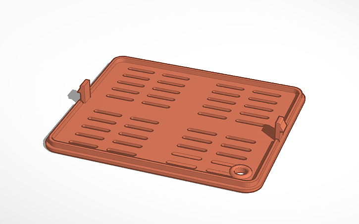 3D design right hand flashforge dreamer panel with ptfe hole | Tinkercad