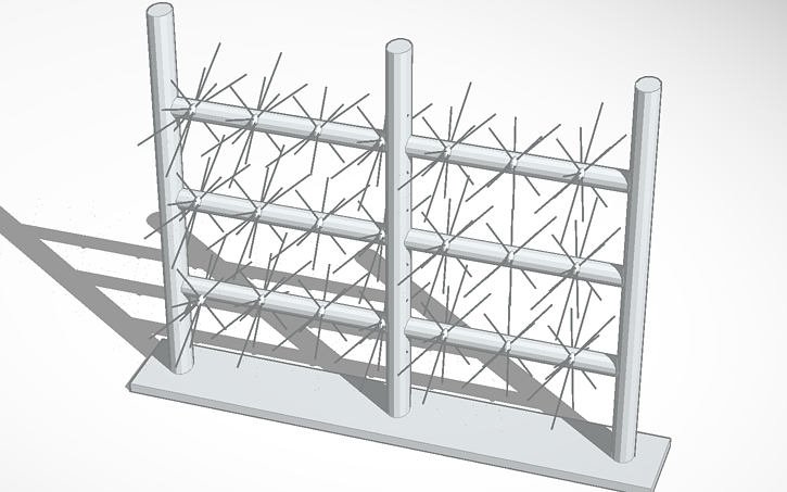 3D design Barbed Wire - Tinkercad