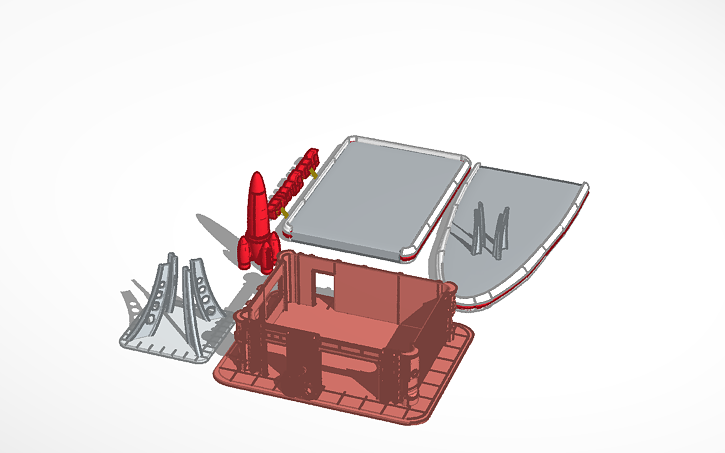 3D design Printable Fallout Red Rocket Station - Tinkercad