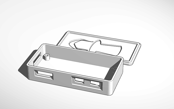 3D design Raspberry Pi Zero Enclosure modified Adafruit's version ...
