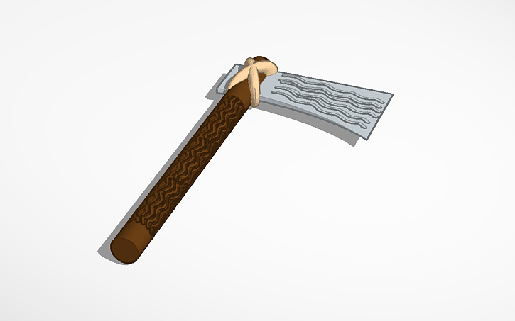 3D design fancy throwing axe. - Tinkercad