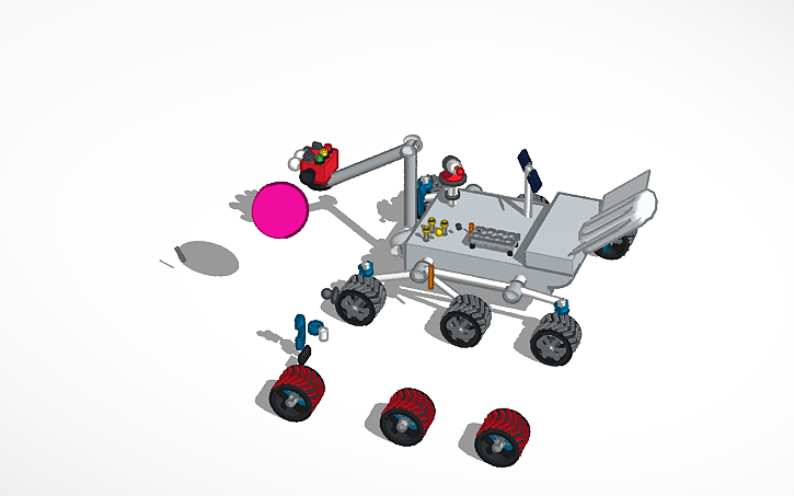 3D design Copy of Lesson8_Mars rover | Tinkercad