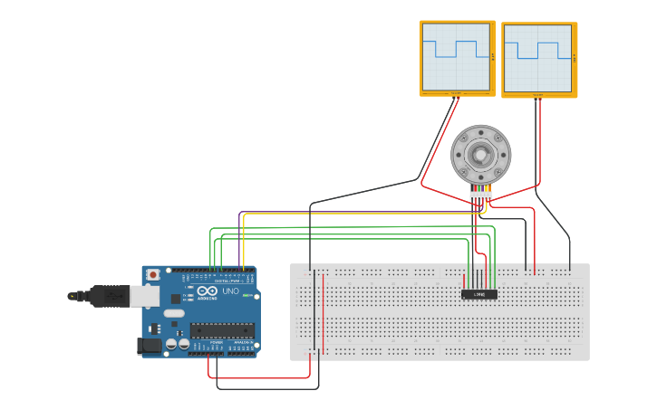 Circuit Design Dc Motor With Encoder Tinkercad