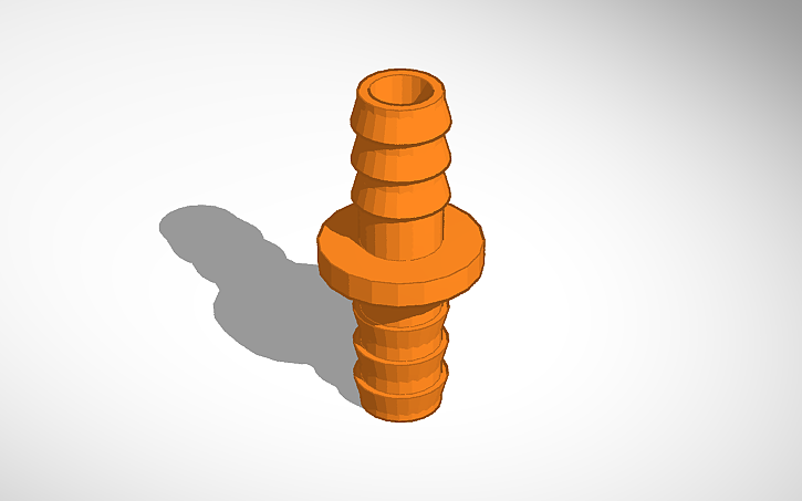 3D design Hose connector 6mm - Tinkercad