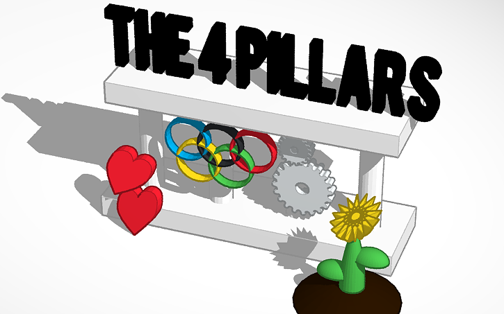 3D design The 4 Pillars | Tinkercad