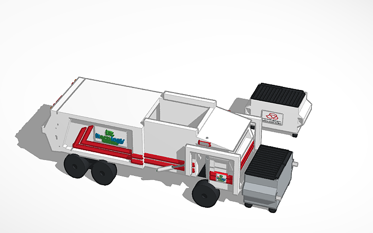 3D design Ex Norcal Waste Heil Half Pack Front Loader - Tinkercad