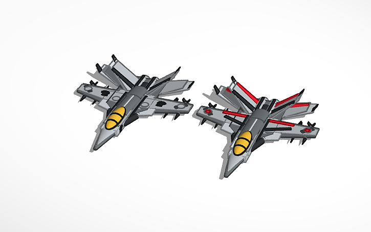 3D design Fighter Jets | Tinkercad