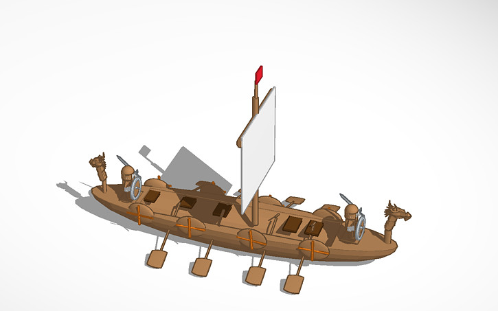 3D design Jacks Viking Boat - Tinkercad