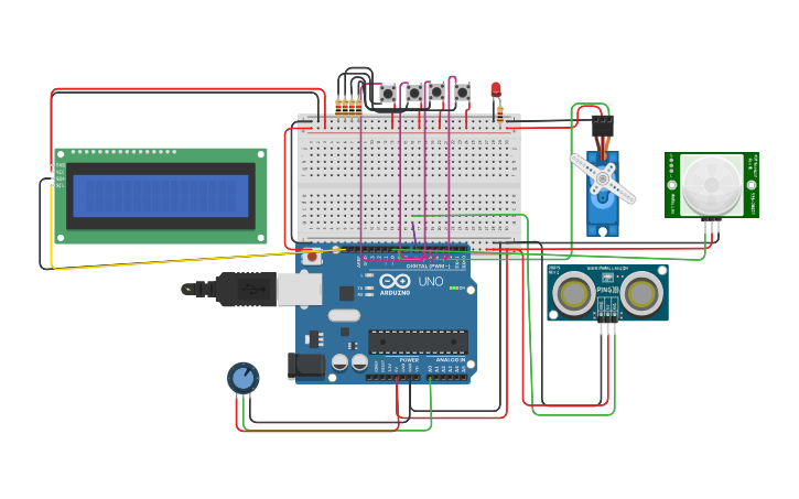 Circuit design Proyecto final - Tinkercad
