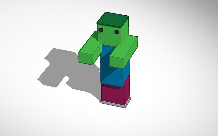 3D design zombie Erik - Tinkercad