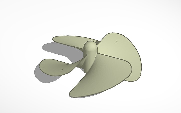 3D design ship propeller - Tinkercad