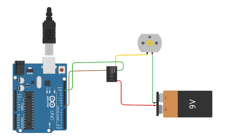 Circuit design rele 2 | Tinkercad