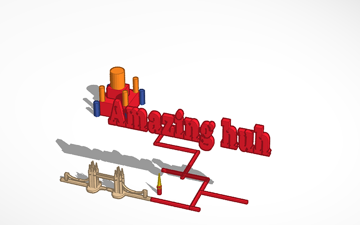 3D design tower bridge - Tinkercad