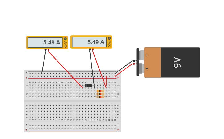 Circuit Design Series Connection Tinkercad