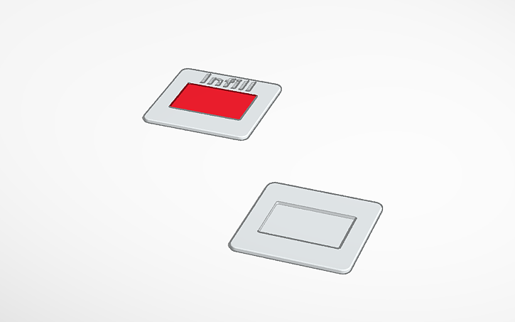 3D design 35mm Slide Infill Sample - Tinkercad