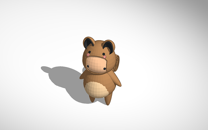 3D design Chipmunk Chibi Entry | Tinkercad