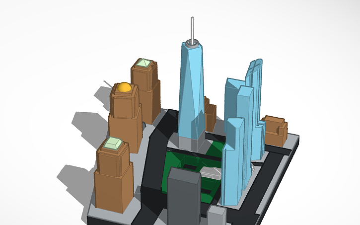 3D design One World Trade Center - Tinkercad