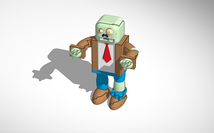 3D design PVZ : zombie - Tinkercad