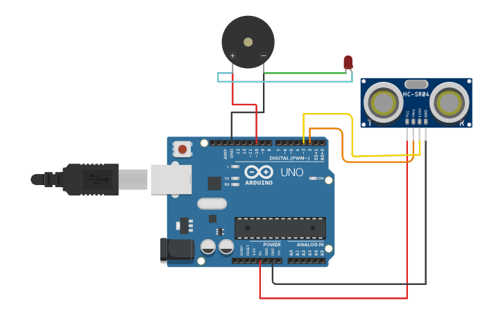 Circuit design SMART HOME (DOOR AUTOMATION) - Tinkercad