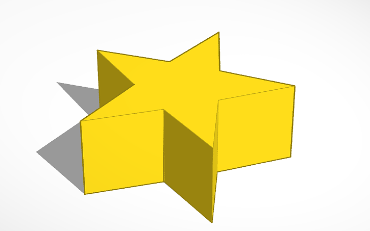 3D design STAR - Tinkercad