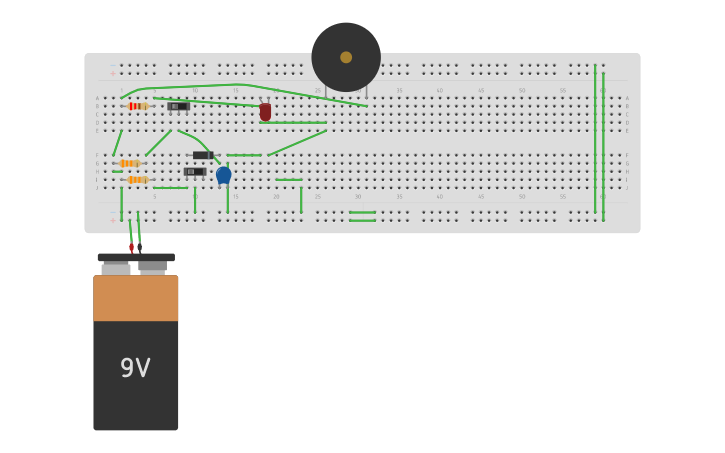 Circuit design SCR - Tinkercad