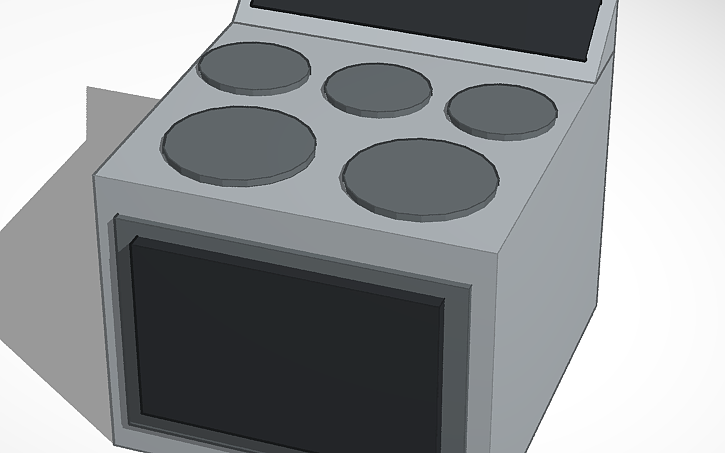 3D design oven - Tinkercad
