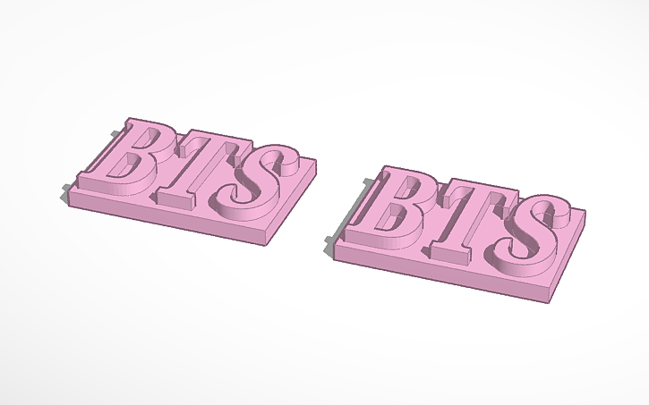 3D design BTS icon (simple) - Tinkercad