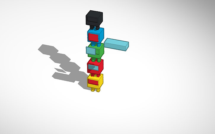 3D design amongus stack - Tinkercad