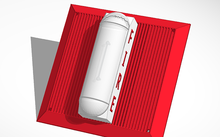 3D design Wheelock MT-24 LSM Fire alarm - Tinkercad