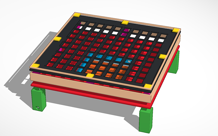 3D design LED-MATRIX TABLE 1:2 | Tinkercad