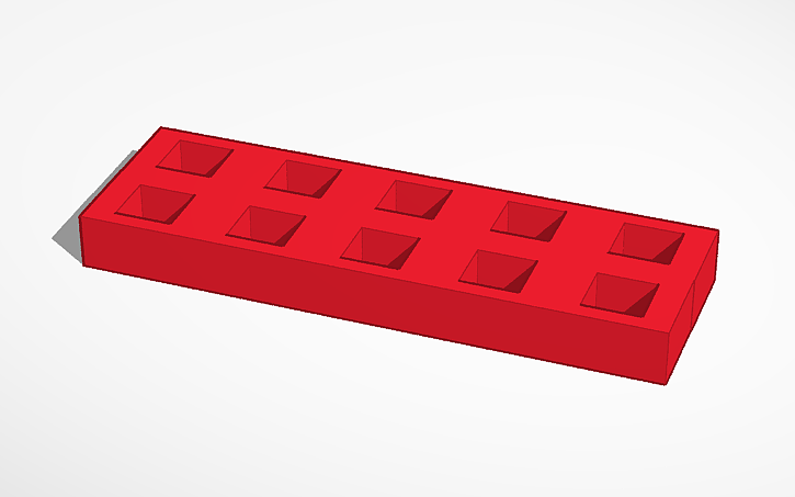 3D design Mechanical Keyboard Switch Holder - Tinkercad