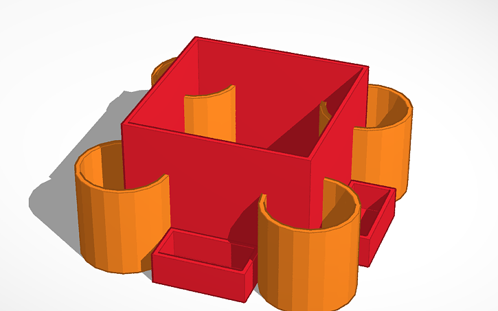 3d Design Desk Organizer Tinkercad