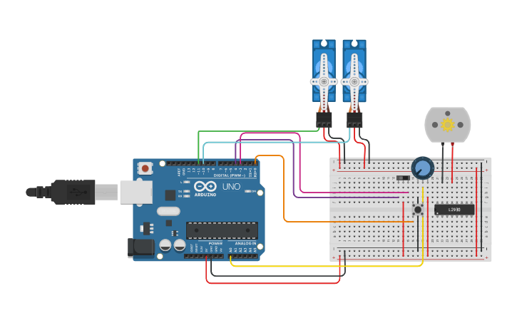 Circuit design Recycling - Tinkercad