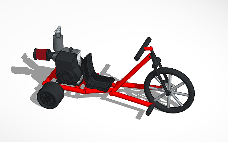 3d Design Predator 212 Drift Trike Tinkercad