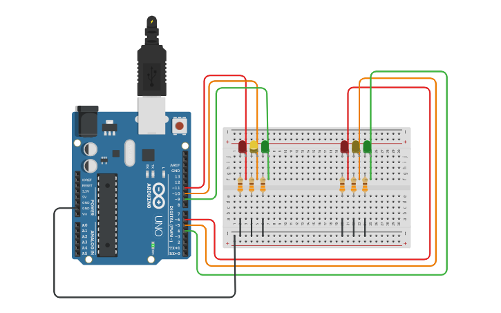 Circuit design Programa Arduino | Tinkercad