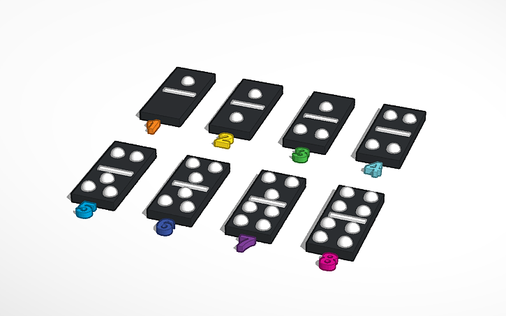 3D design Ep 3 Domino Rally complete - Tinkercad