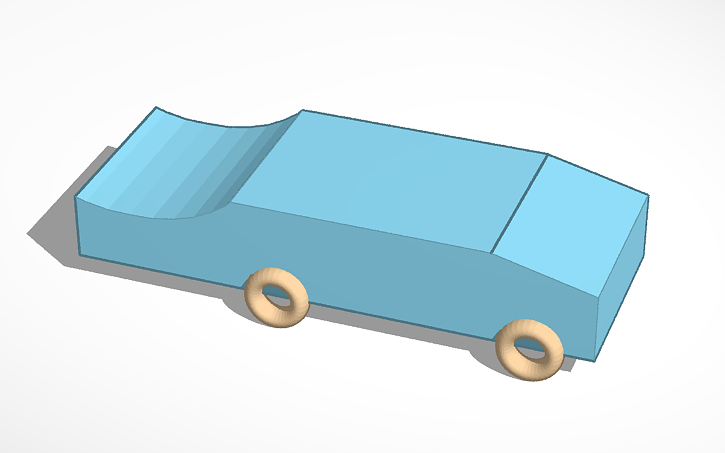 3D design Pinewood derby - Tinkercad