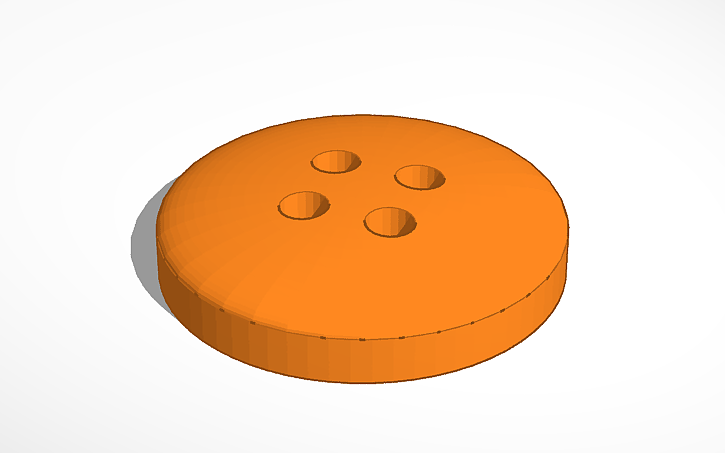 3D design Sewn Button | Tinkercad