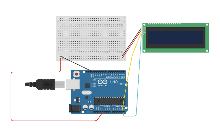 Circuit design random number lcd - Tinkercad