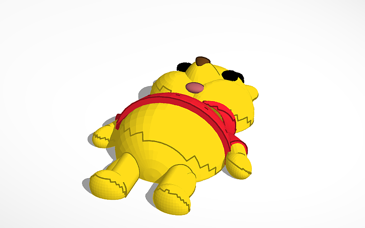 3D design Copy of winnie the pooh - Tinkercad