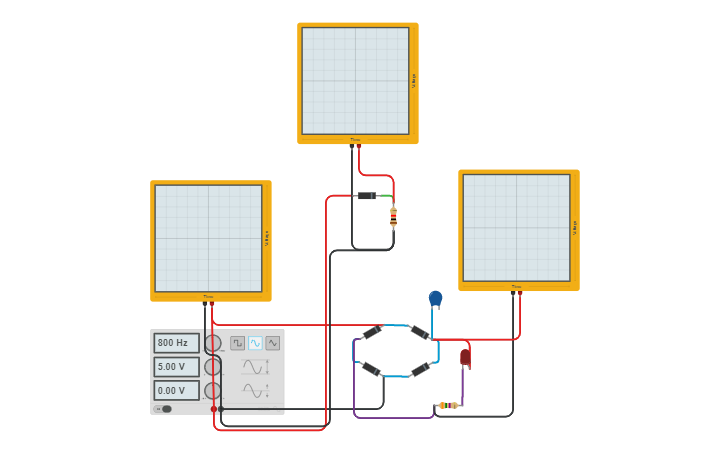 Circuit design Simple Bridge Rectifier | Tinkercad